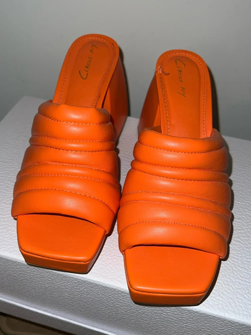 Circus by Sam Edelman | Shoes | Circus By Sam Edelman Orange Block Heel ...